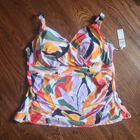 Anne Cole | Swim | New Anne Cole Tankini Top Size 6w Bathing Suit ...